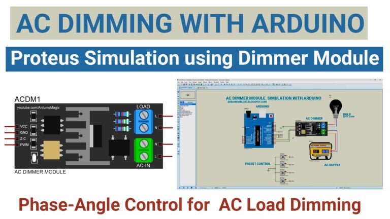 AC Dimmer 220VAC with Arduino: Easy and Enhanced Proteus Library ...